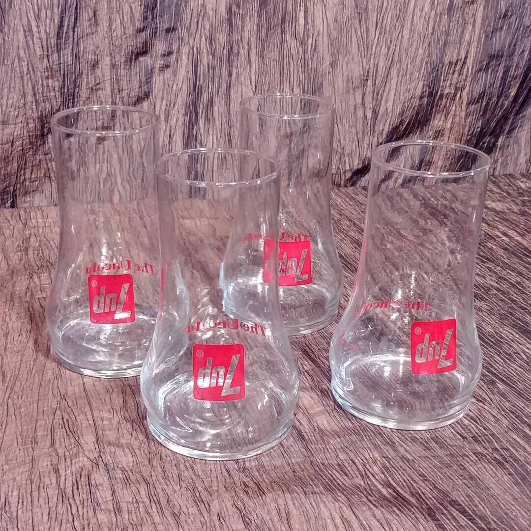 Set of Four 7 up the Uncola Glasses - Etsy