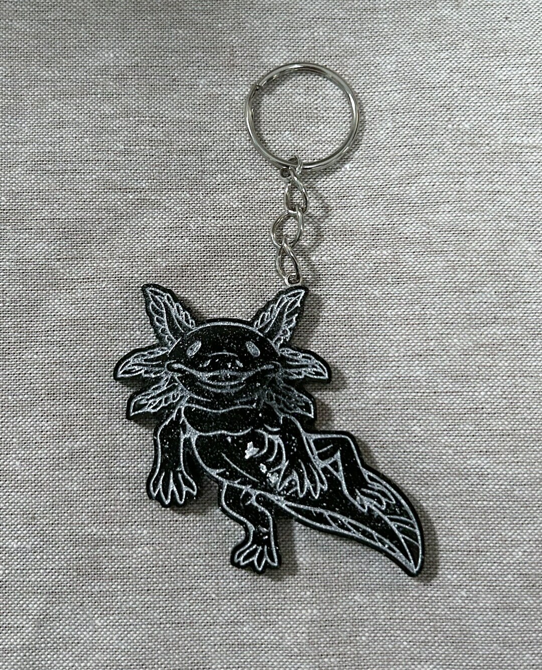 Axolotl Keychain Resin Axolotl Keychain Axolotl Accessories - Etsy
