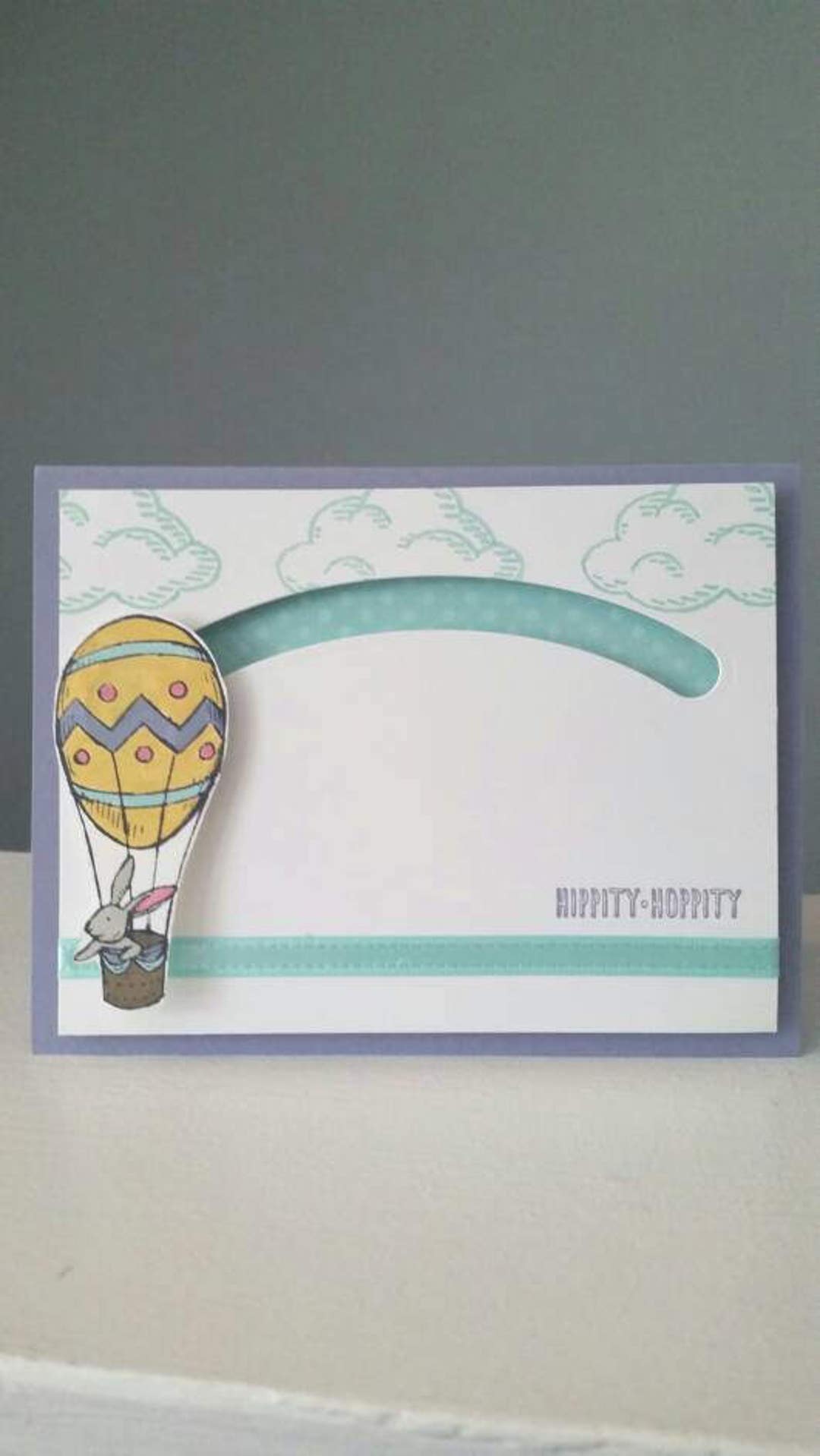 Easter Card: Stampin Up; Happy Easter, Spring, Easter Bunny, Sliding ...