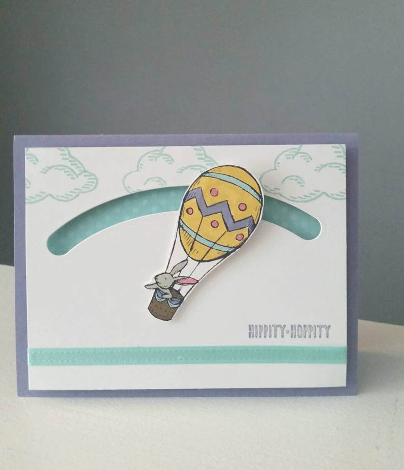 Easter Card: Stampin Up; Happy Easter, Spring, Easter Bunny, Sliding ...