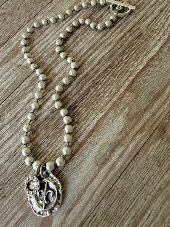 High End Designer Brass Ball Chain Charm Necklace | Etsy