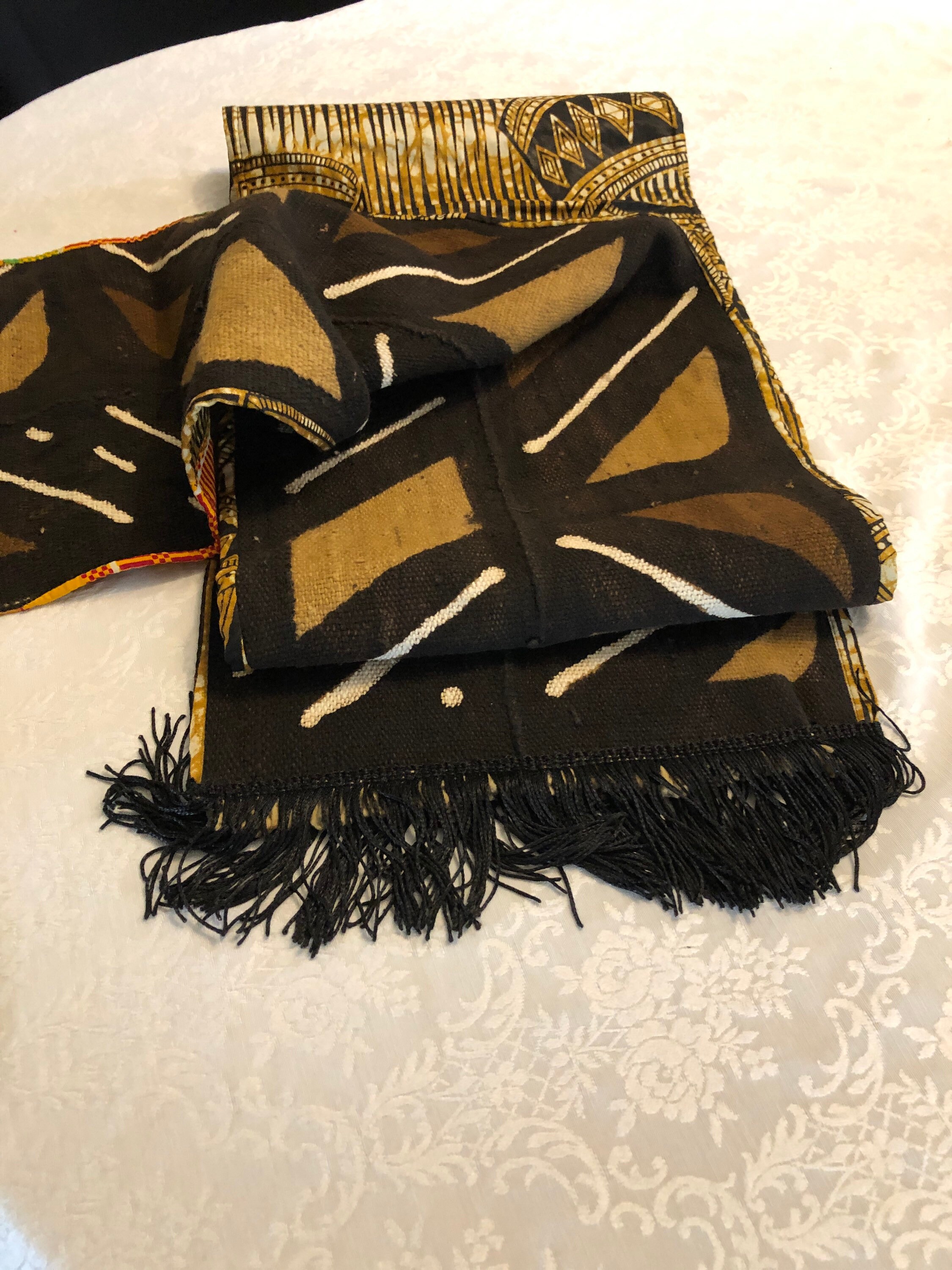 Scarf, Wrap, Shawl, Table Runner/scarf. Handmade Mudcloth From Mail ...