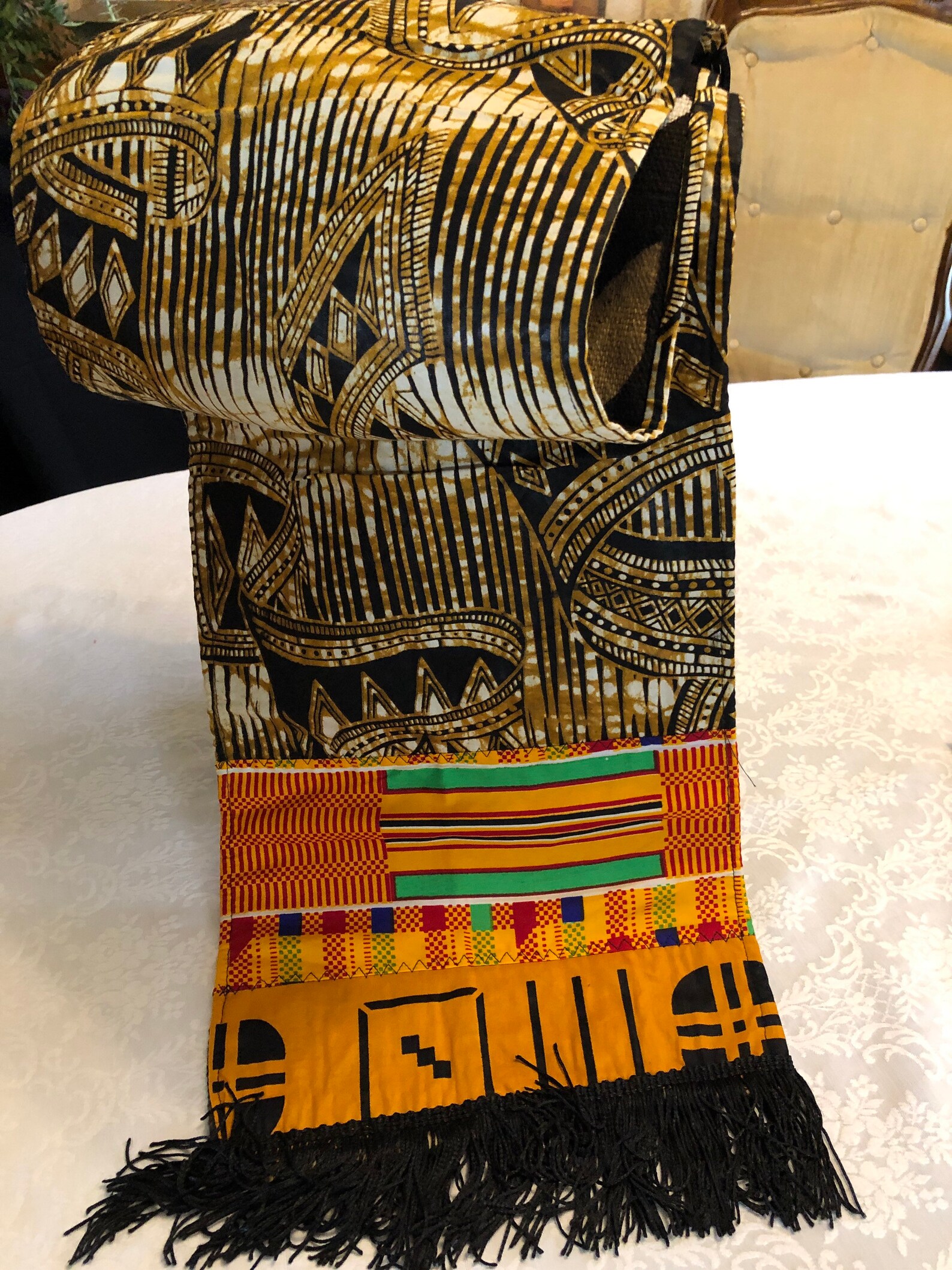 Scarf, Wrap, Shawl, Table Runner/scarf. Handmade Mudcloth From Mail ...