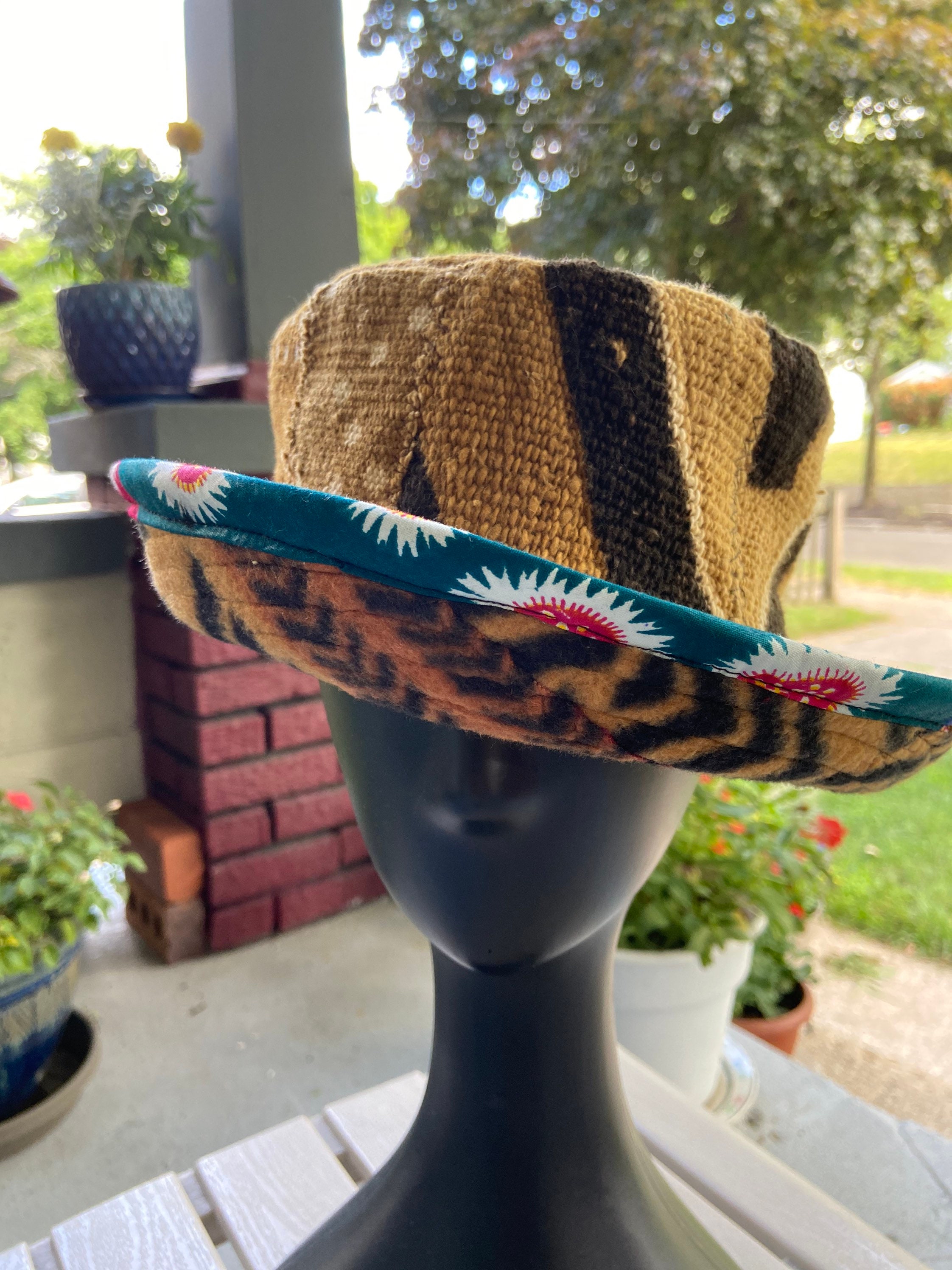 Mudcloth Hat, Bucket Style, Authentic Mudcloth Handmade Creation by ...