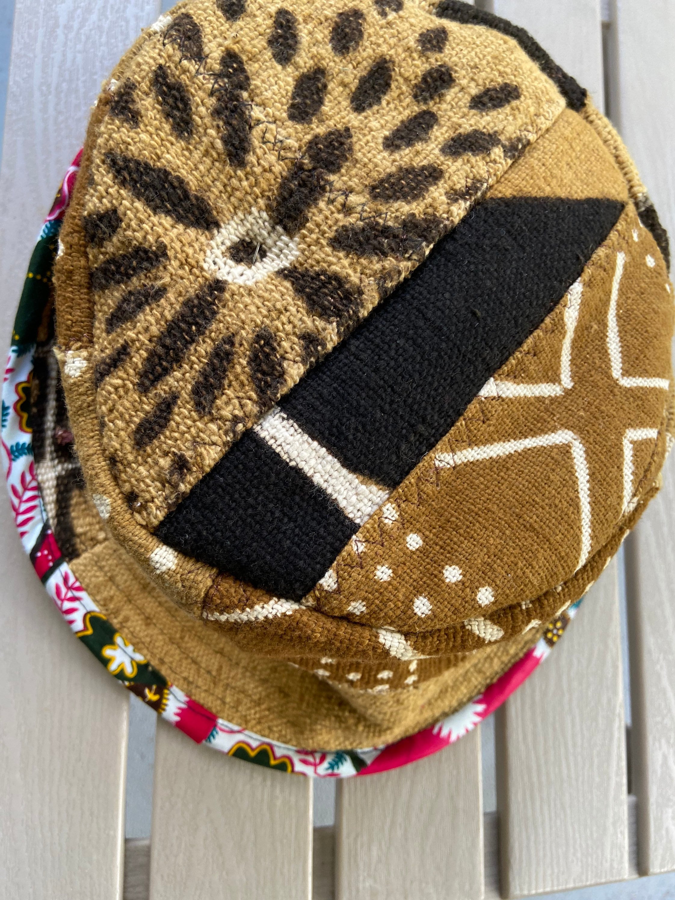 Mudcloth Hat, Bucket Style, Authentic Mudcloth Handmade Creation by ...