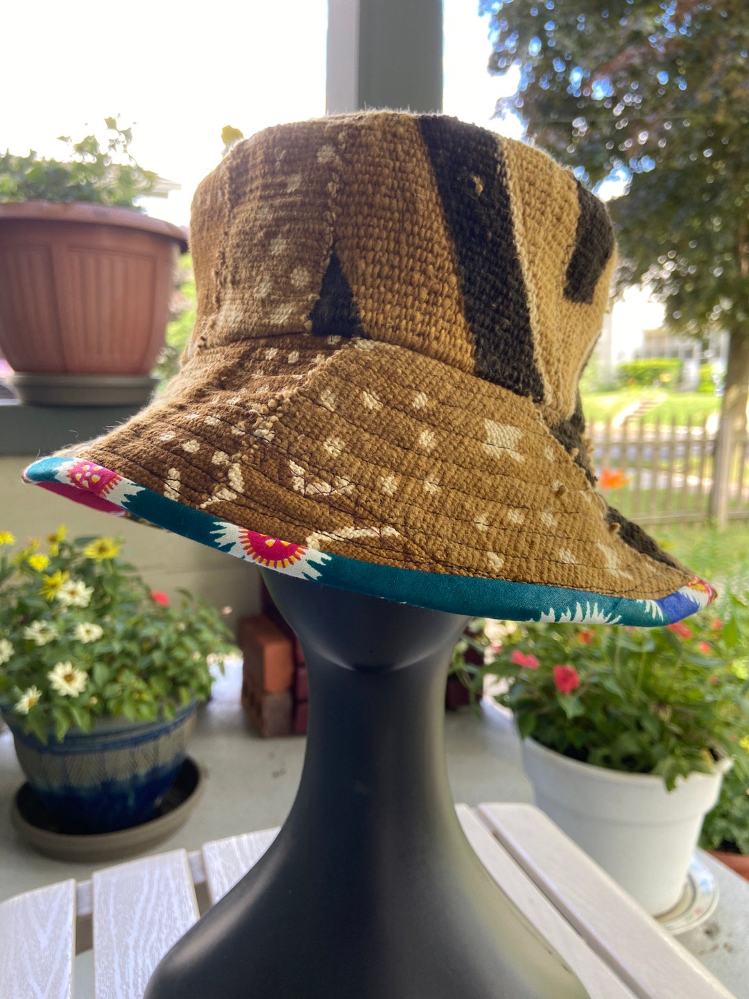 Mudcloth Hat, Bucket Style, Authentic Mudcloth Handmade Creation by ...