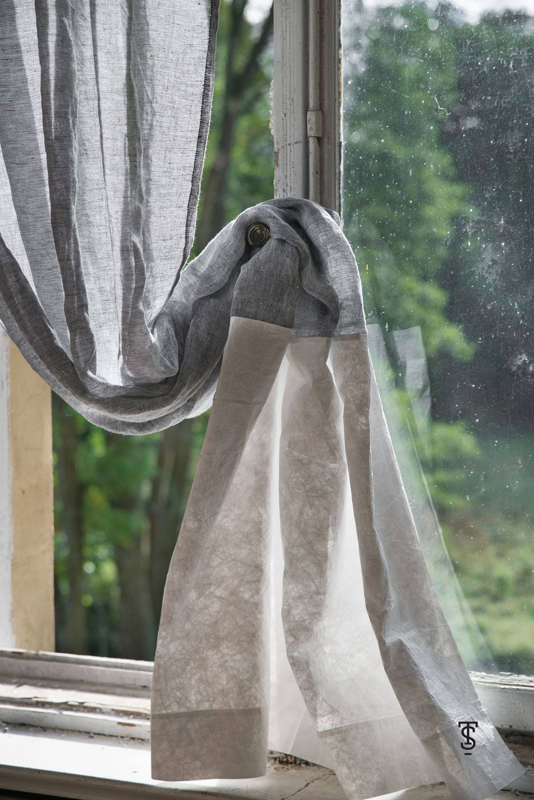 Transparent Linen Window Curtains, Tyvek® Curtains, Scandinavian Design ...