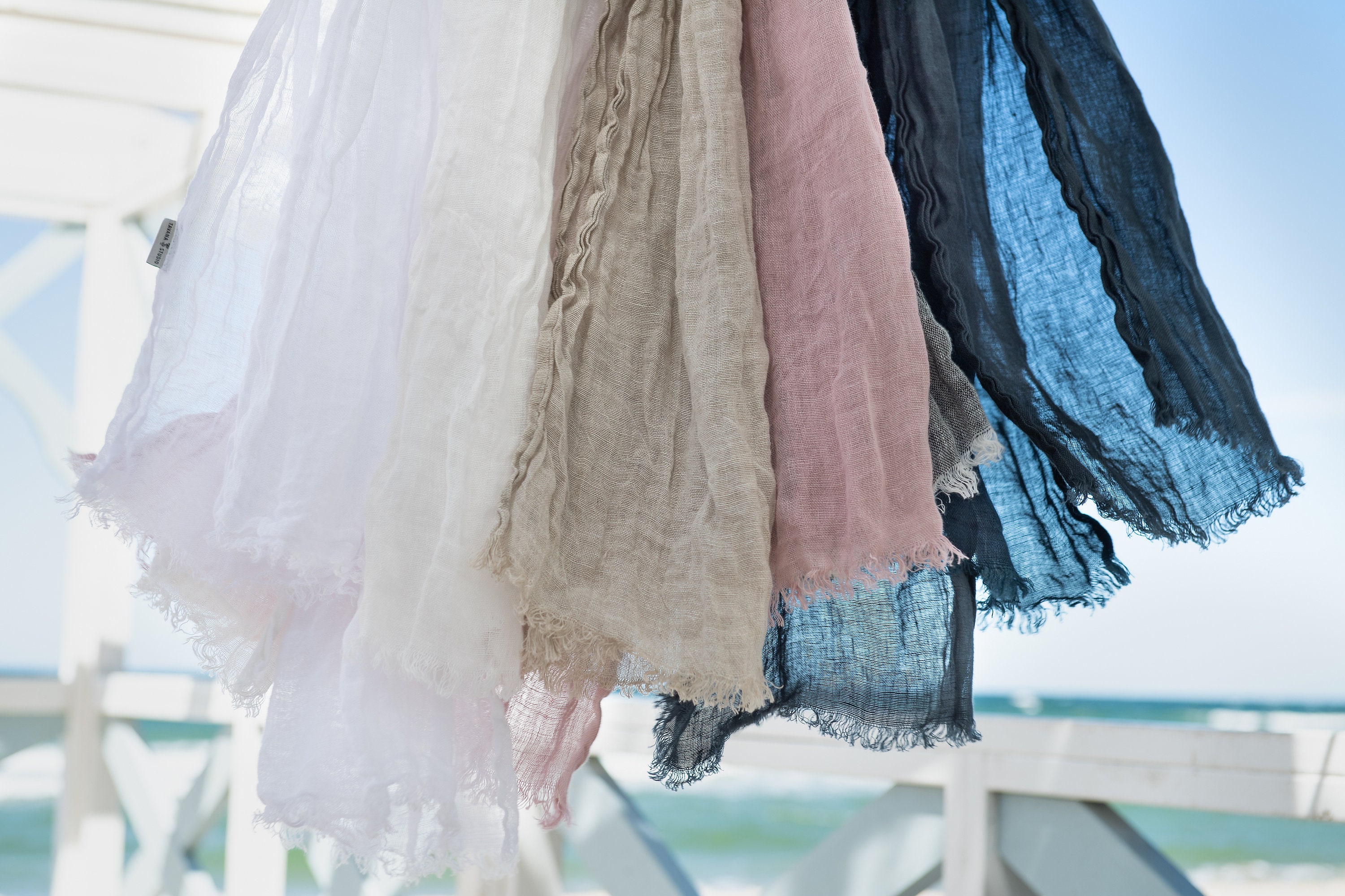 Oatmeal Long Linen Scarf Long Linen Scarf Unisex in Oatmeal - Etsy