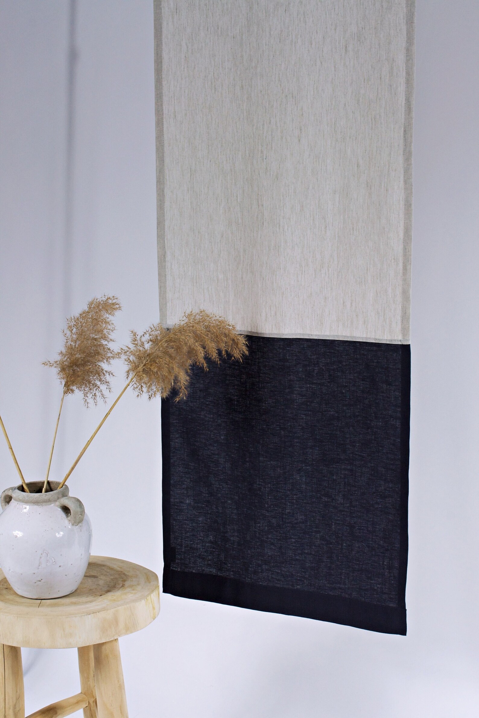 Doorway Curtain Linen Noren Door Curtain Panel Room Divider - Etsy