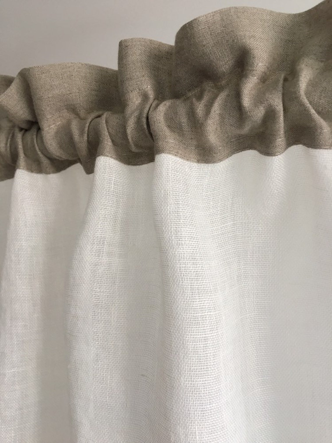 Linen Kitchen Curtains Kitchen Window Treatment Sheer Linen - Etsy