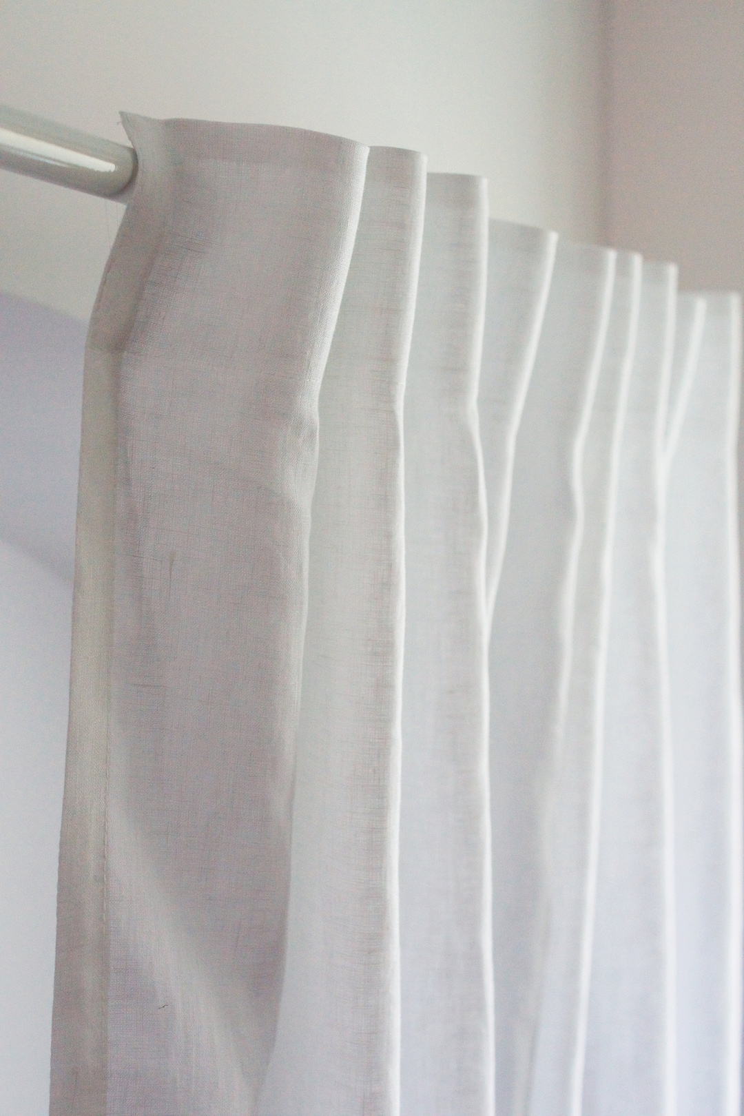 White Linen Curtain, Window Linen Panel Curtain, Linen Curtains ...