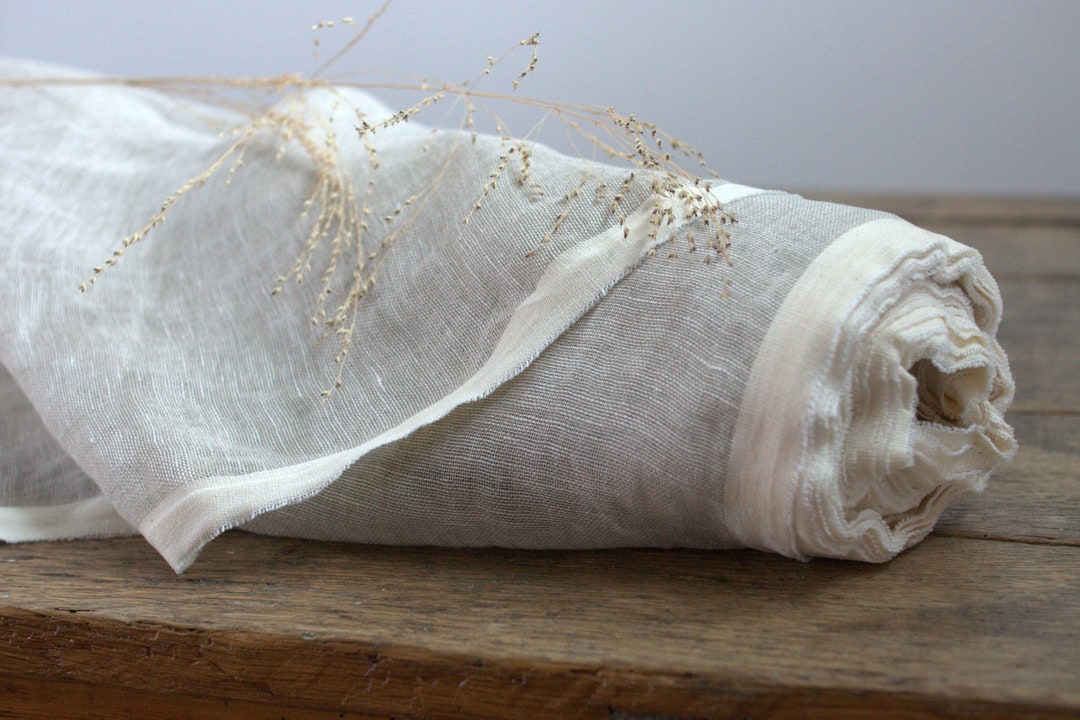 Oatmeal Linen Fabric Soft Linen Fabric in Beige Color - Etsy