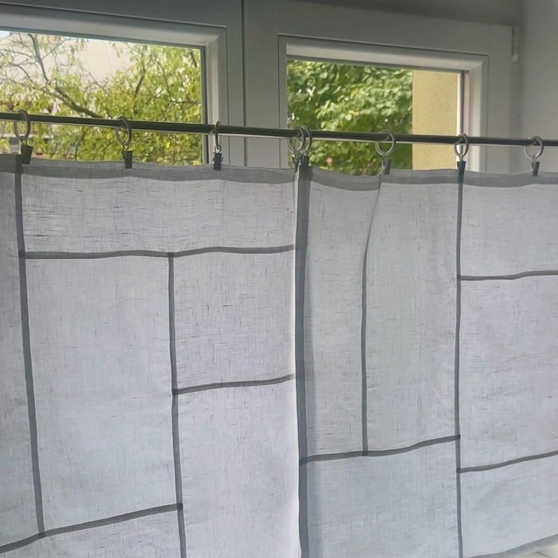 Patchwork Curtain - Etsy