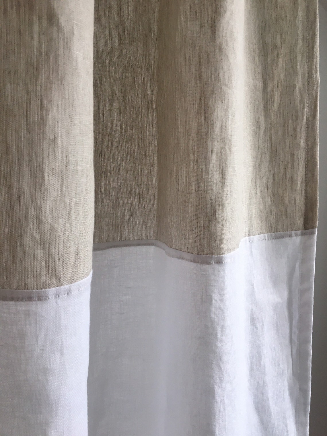 Linen Noren Door Curtain Linen Noren Curtain Oatmeal Linen | Etsy