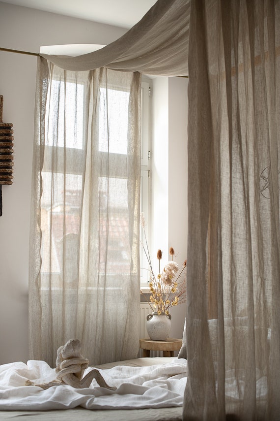 Sheer Over Bed Canopy Bed Curtain Bed Curtains For Poster Beds