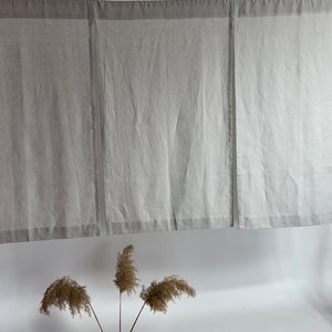 Noren Curtain Linen, Light Grey Linen Noren, Noren Door Curtain Linen ...