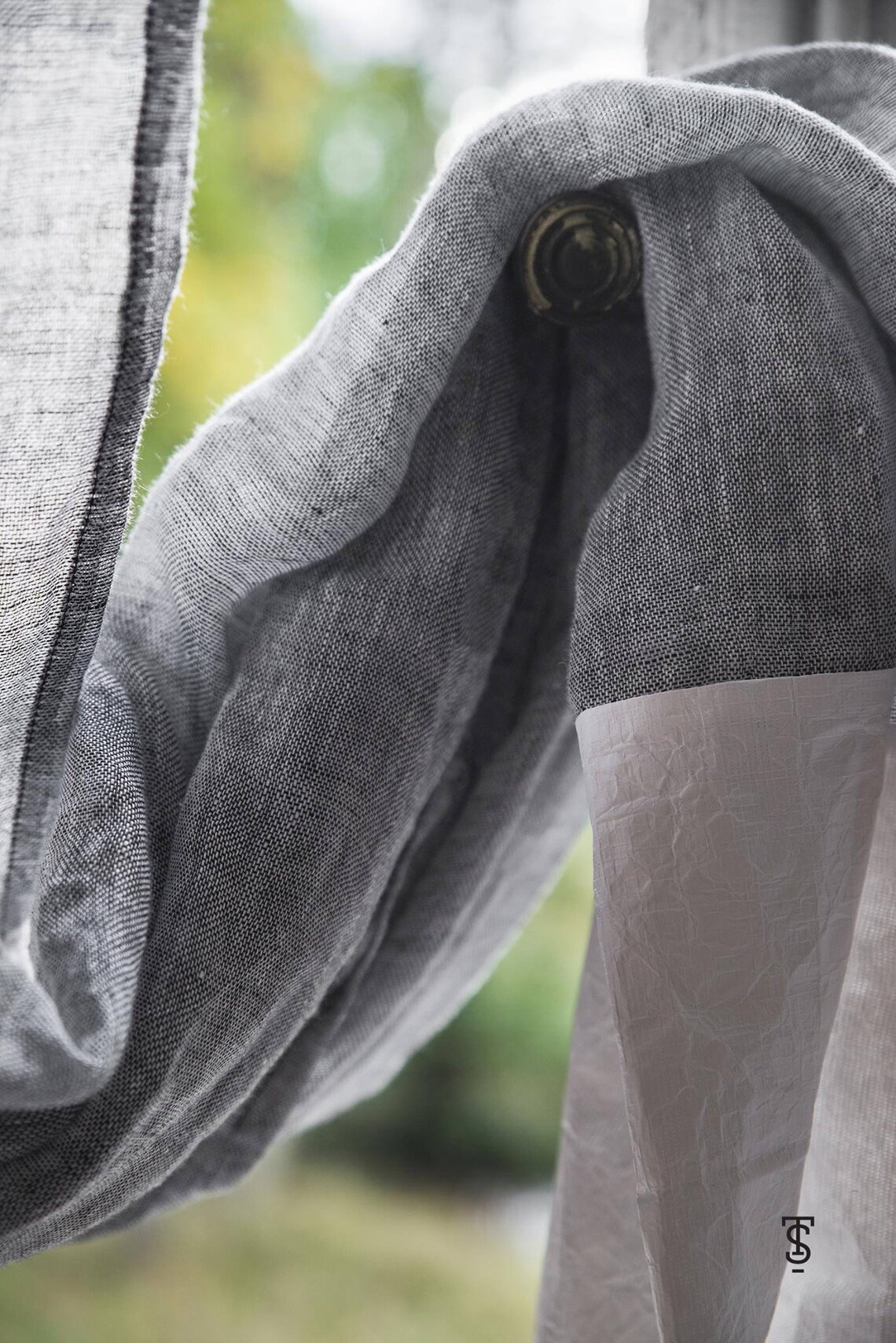 Transparent Linen Window Curtains Tyvek® Curtains | Etsy