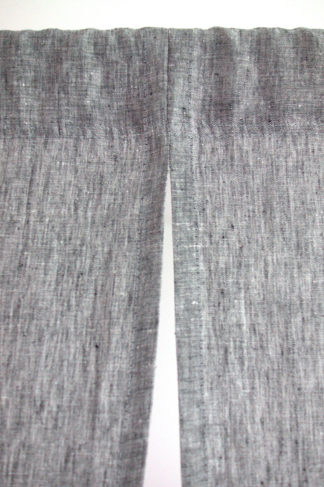 Traditional Linen Japanese Noren in Melange Black White, Linen Room ...