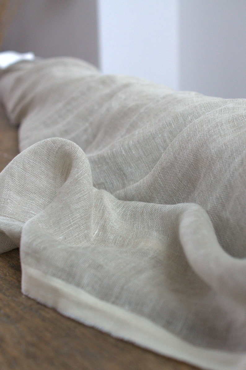 Oatmeal Linen Fabric Soft Linen Fabric in Beige Color - Etsy