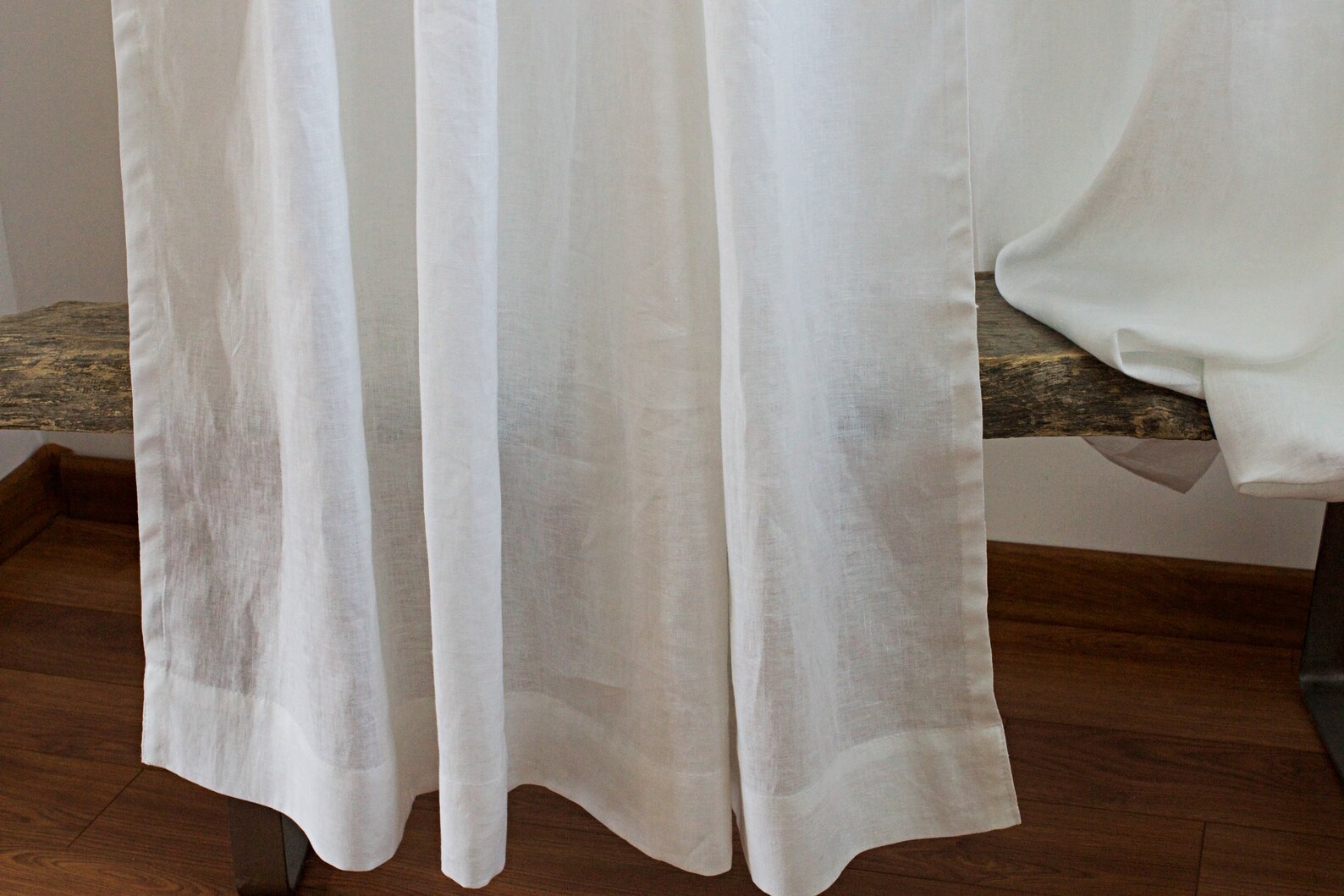 White Linen Curtain Window Linen Panel Curtain Linen - Etsy