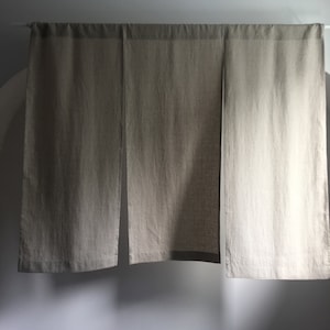 Linen Noren, Three Panel Noren, Japanese Linen Curtain, Door Curtain ...