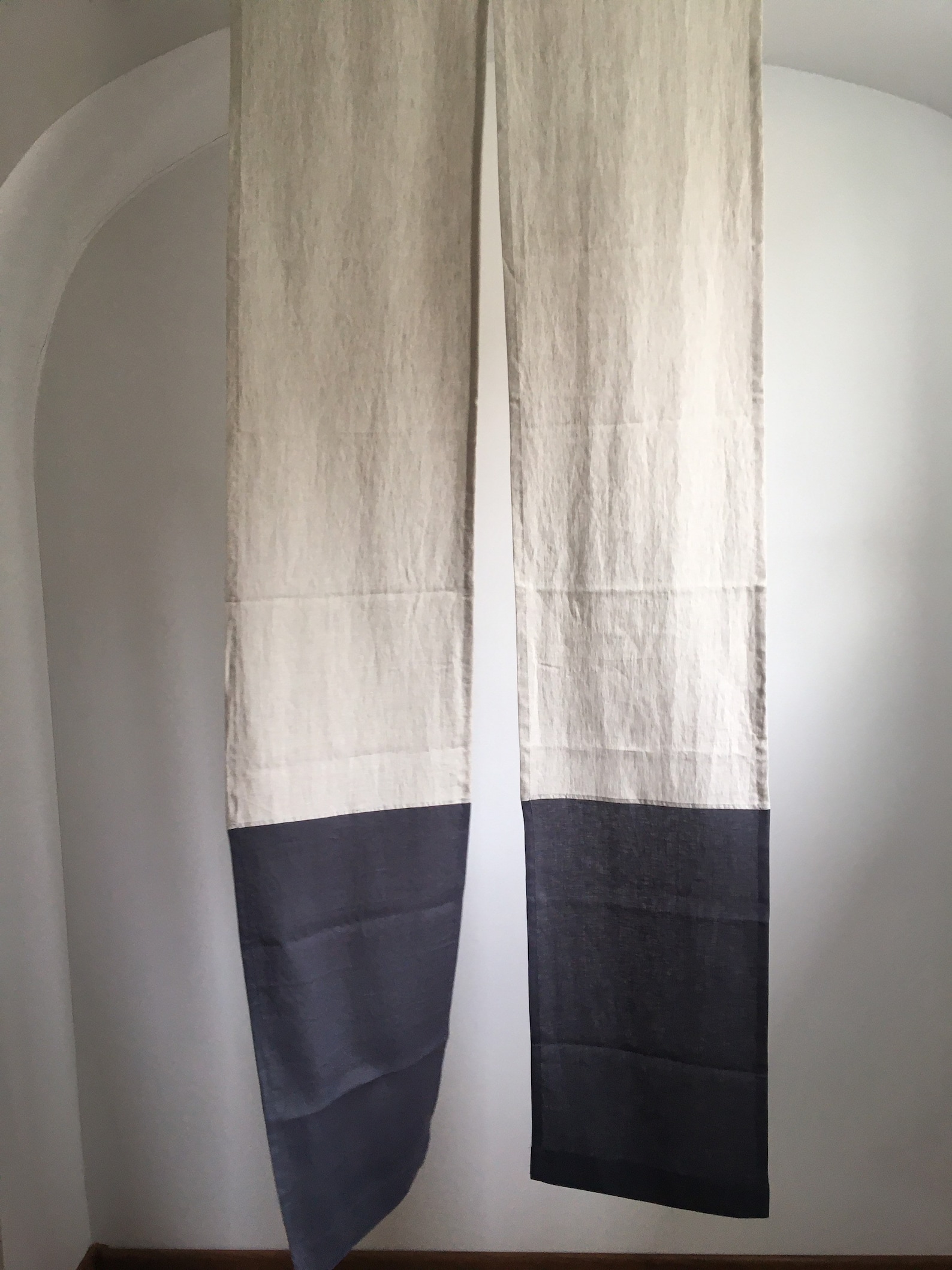 Linen Noren Door Curtain Linen Noren Curtain Oatmeal Linen | Etsy