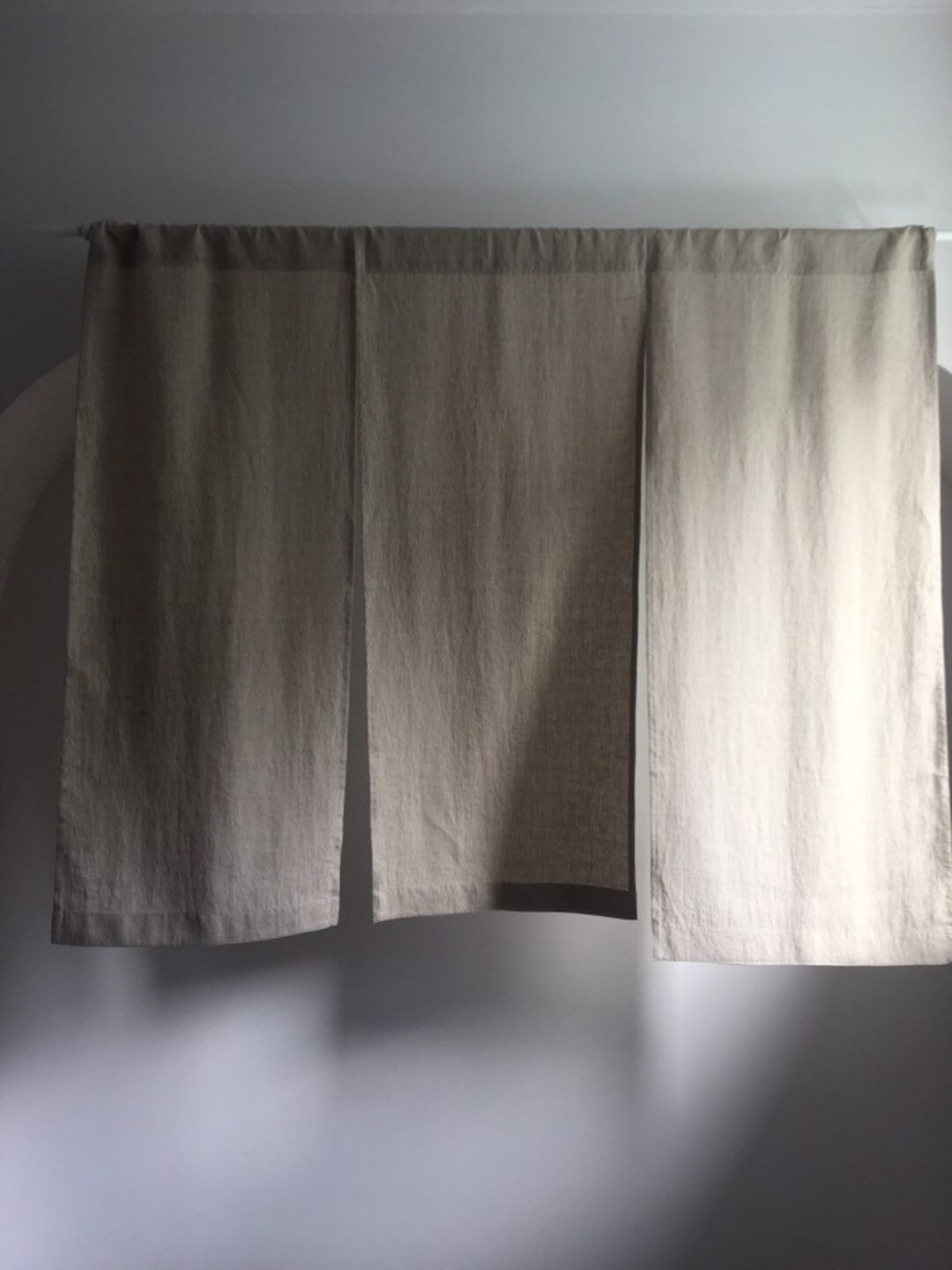 Linen Doorway Curtains, Linen Noren of Three Panels, Noren Linen ...