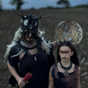 Valkyrie Face Mask: Shaman Visor Völva Shamanic Headdress and Pagan ...