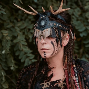 Morana Goddess Face Mask Mrazana Slavic Pagan Ritual Headdress Shaman ...