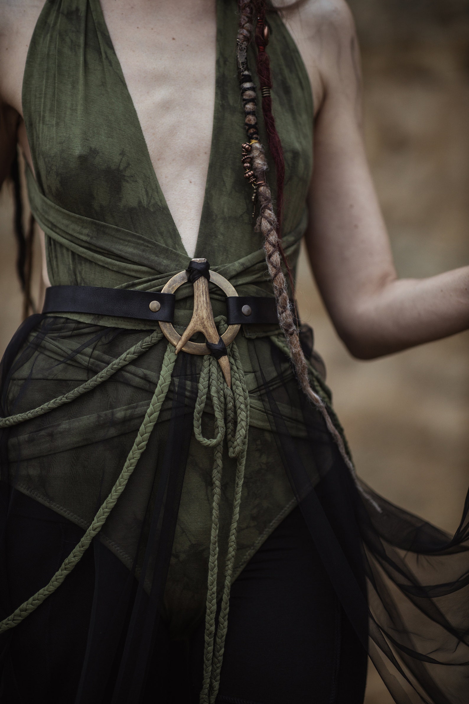 Forest Witch Antler Belt Pagan Got Leather Witchy Belt Leg - Etsy