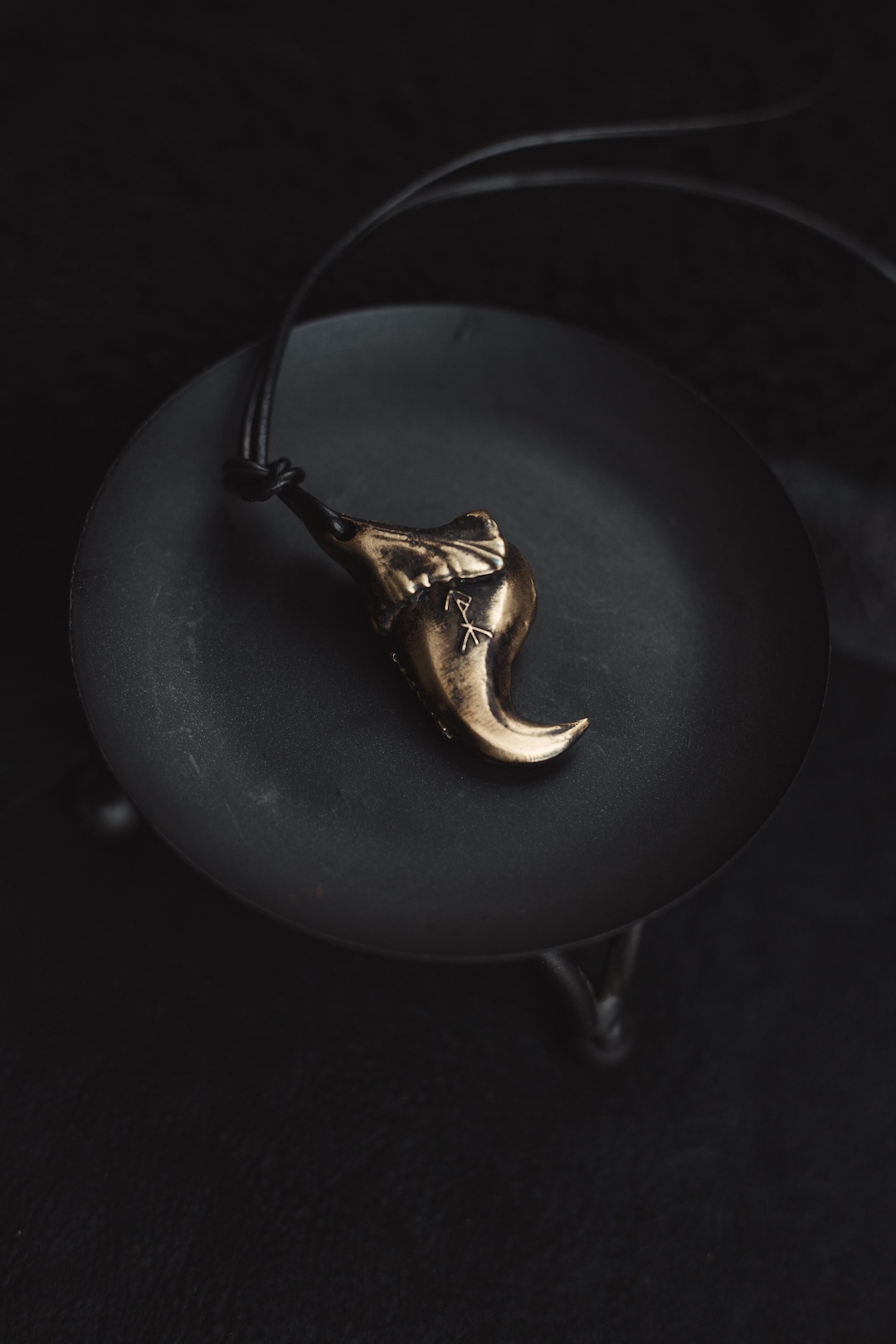 Amur Tiger Claw - Siberian Tiger Brass Claw Pendant - Shamanic Claw ...