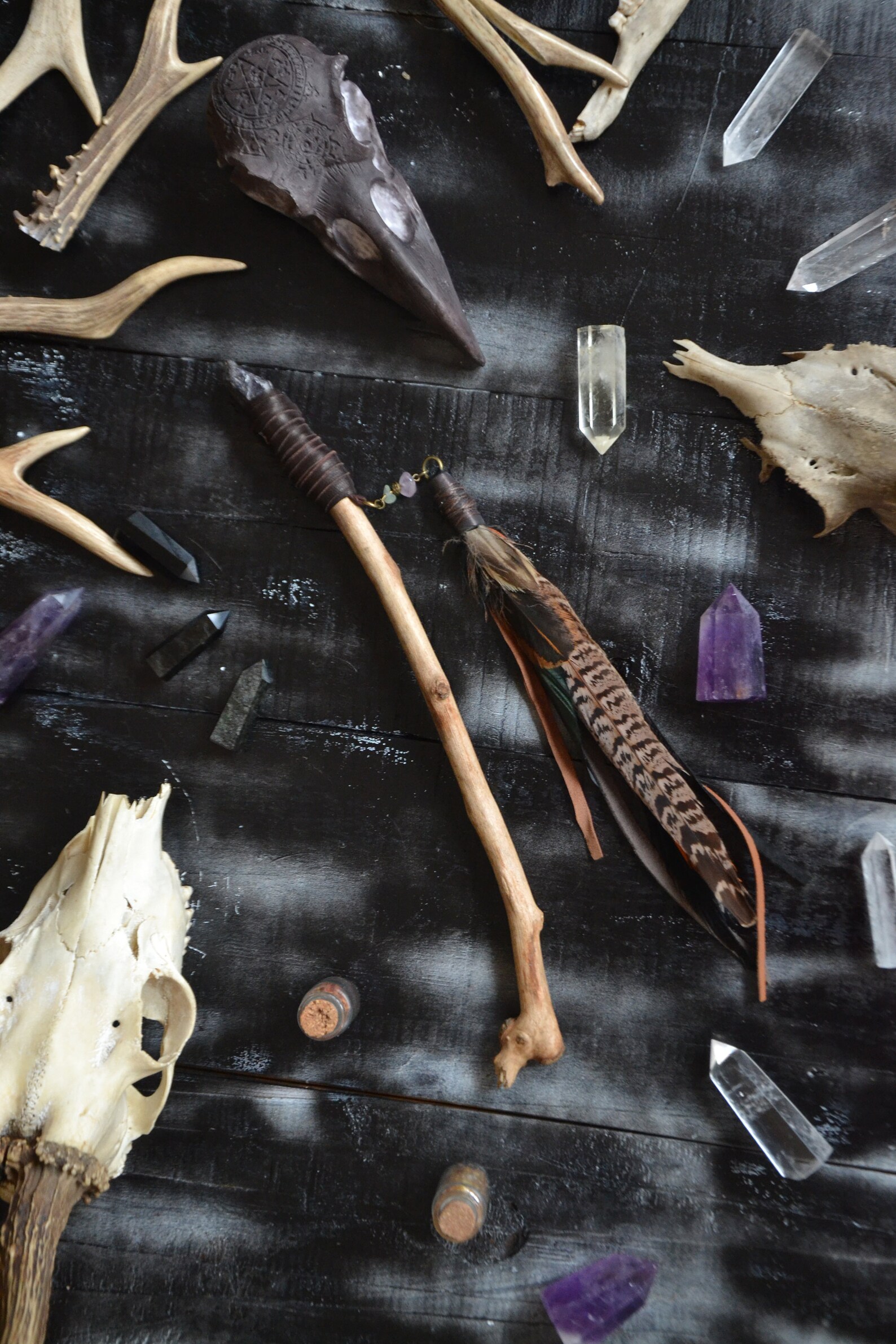 Wicca Healing Magic Wand Reiki Chakra Wand - Etsy