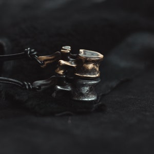 Silver Lumbar Vertebrae Pendant Necklace - Solstice Spine Pendant ...