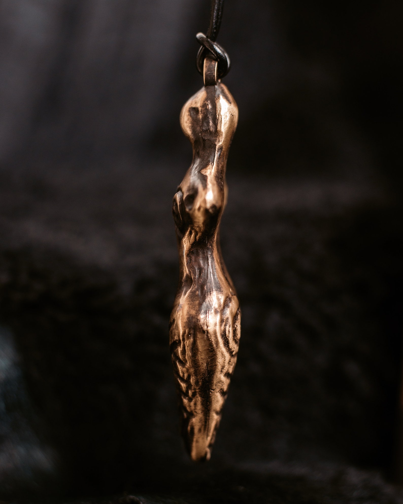 Fertility Goddess Pendant - Brass Goddess Necklace - Cucuteni ...