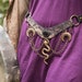 Snake Witch Womb Belt Witches Belt Crescent Moon Waist Belt Wrap Belt ...