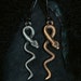 Silver Patina Snake Charm Necklace - Lilith Goddess Snake Pendant ...