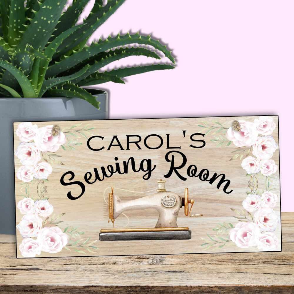PERSONALISED Sewing Room Sign-Sewing Room Gift-Sewing | Etsy