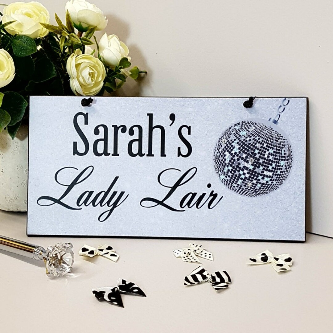 PERSONALISED Lady Lair Sign Women Cave Gift for Her Gift for Women ...