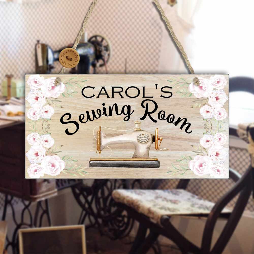 PERSONALISED Sewing Room Sign-sewing Room Gift-sewing - Etsy UK
