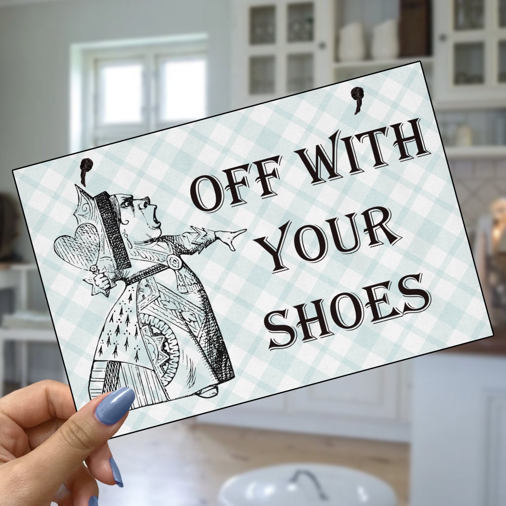 Funny off With Your Shoes Sign-no Shoes Allowed Sign-please - Etsy ...
