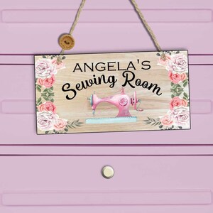 PERSONALISED Sewing Room Sign Sewing Room Gift Sewing Sign Sewing Gift ...