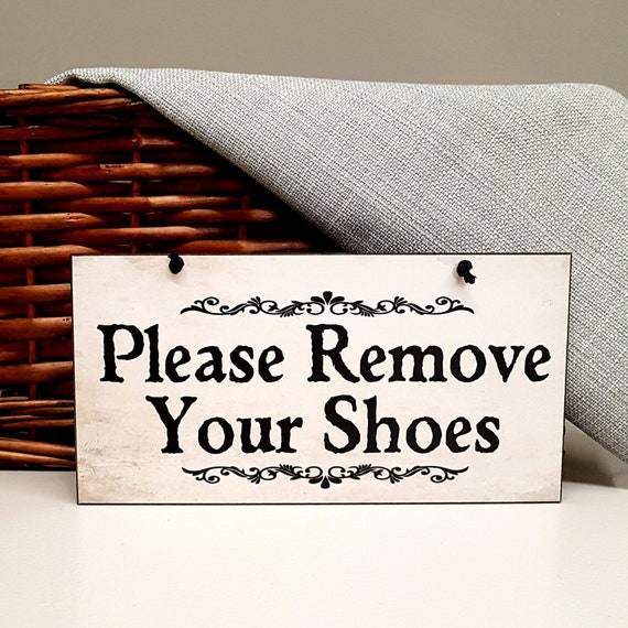 Shoes off Sign-no Shoes Allowed Sign-no Shoes Porch | Etsy