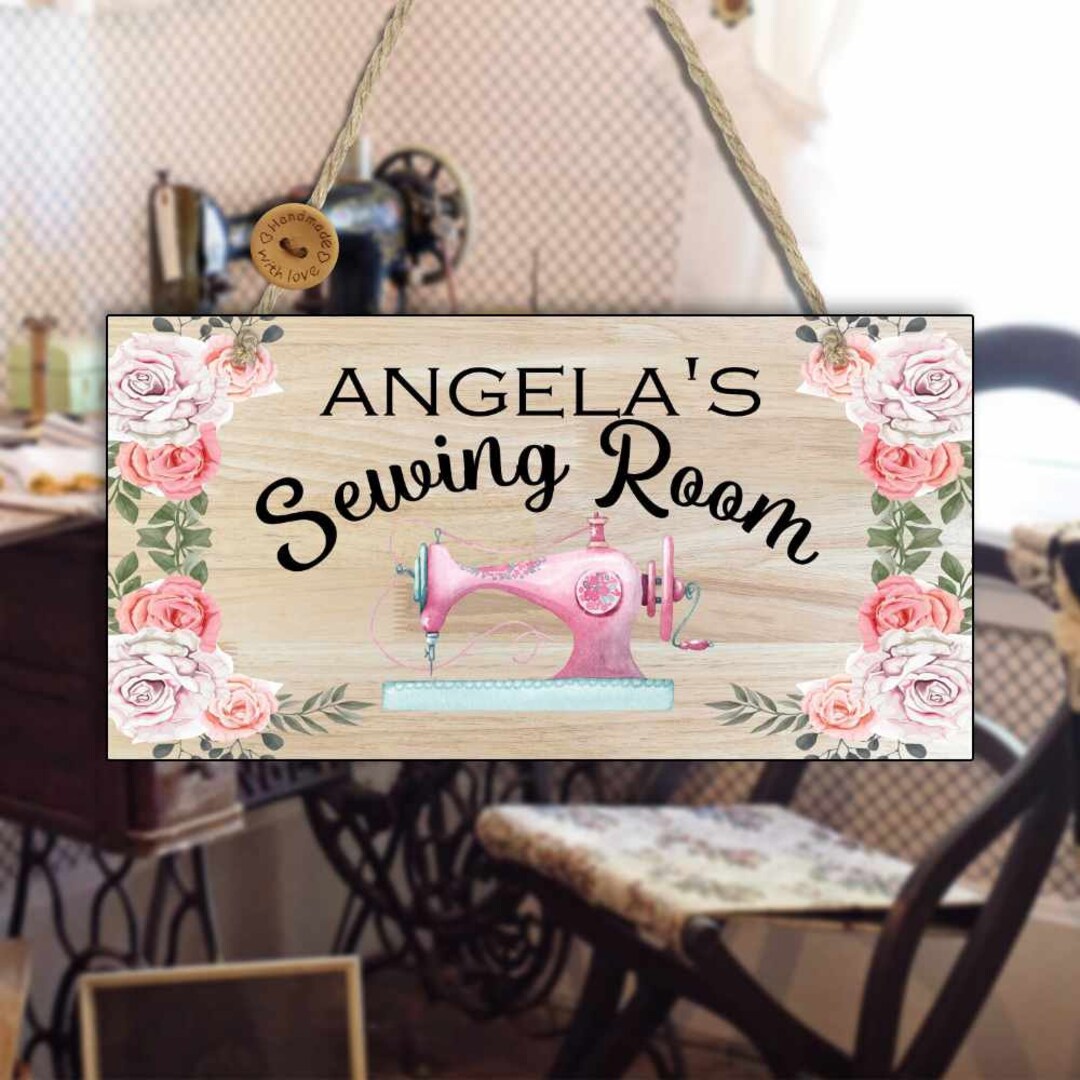 PERSONALISED Sewing Room Sign Sewing Room Gift Sewing Sign Sewing Gift ...