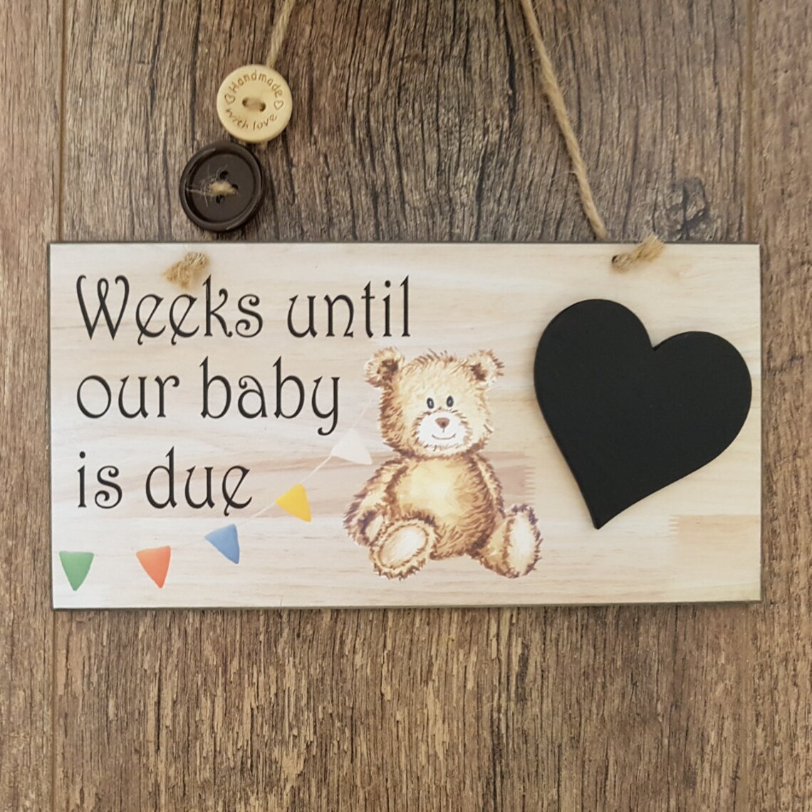 Baby Countdown Sign-baby Countdown Plaque-baby Countdown - Etsy UK