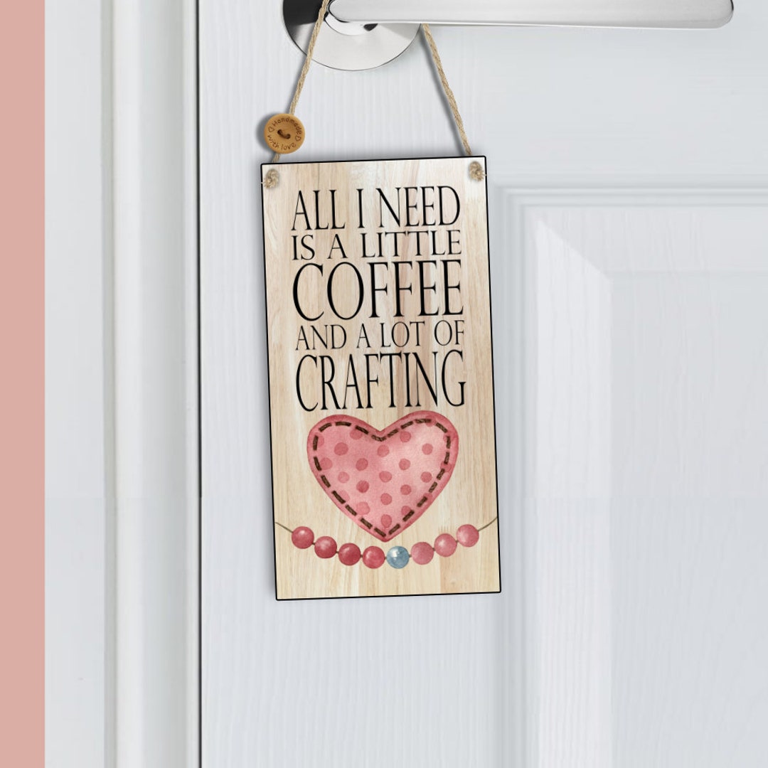Funny Craft Room Sign Craft Room Décor Craft Room Plaque All I Need is ...