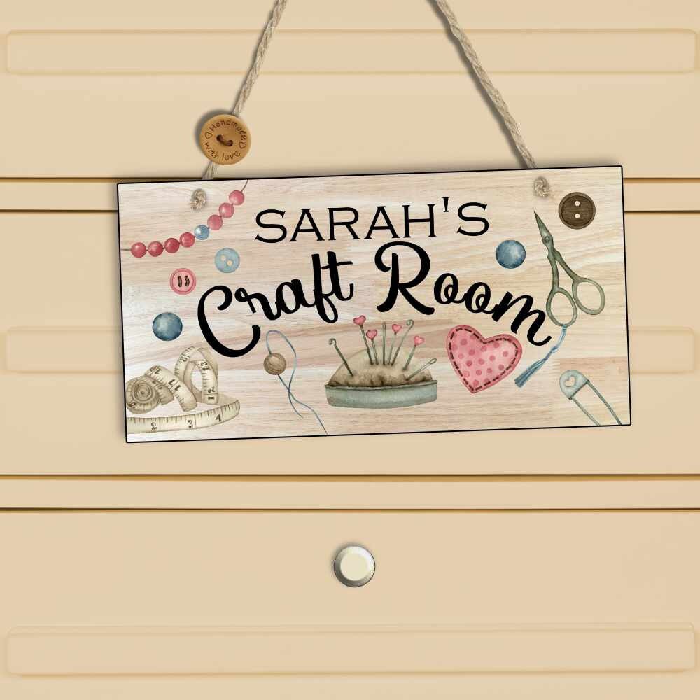 PERSONALISED Craft Room Sign-craft Room Gift-craft Sign-craft | Etsy UK
