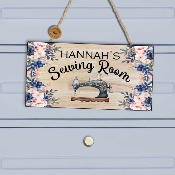 PERSONALISED Sewing Room Sign-sewing Room Gift-sewing | Etsy