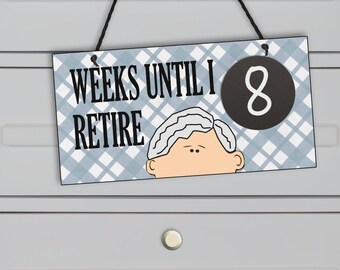 Days Until Retire - Etsy