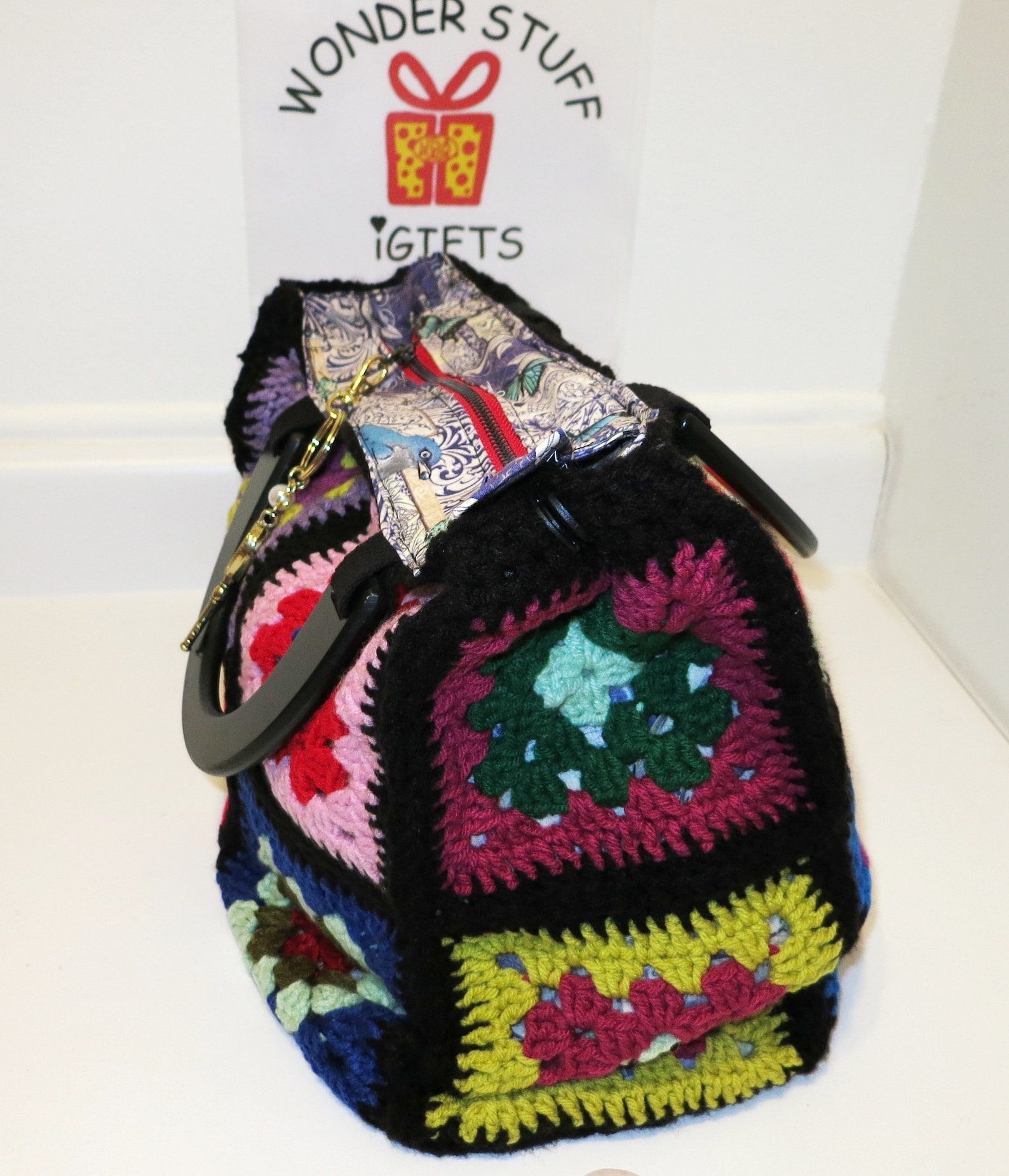 Granny Squares Multi Colors Big Handbag2 - Etsy