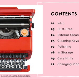 BUNDLE Typewriter Easy Care Guide Easy Guide to Using A Typewriter ...